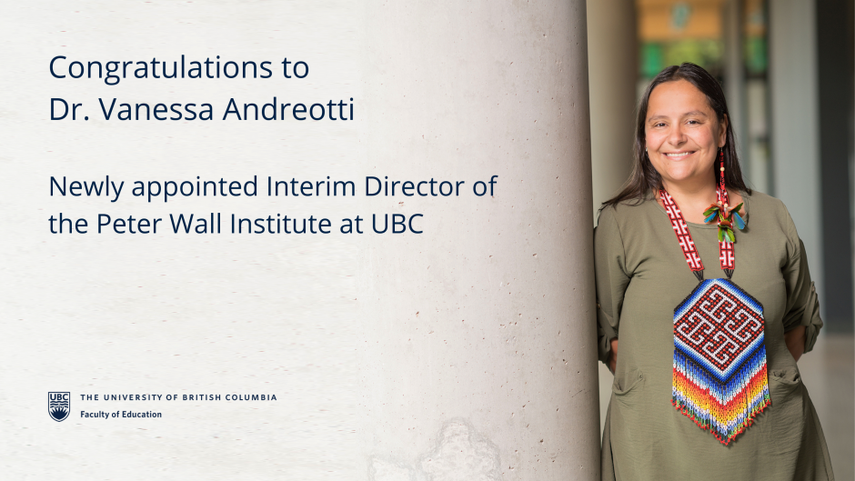 Dr. Vanessa Andreotti appointed Interim Director of the Peter Wall ...